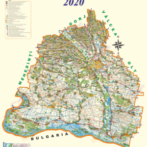 Harta Judetului Gorj - ExpertHarti